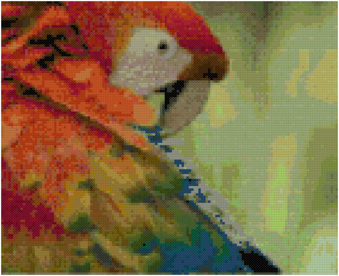 A Colorful Scarlet Mccall Counted Cross Stitch Pattern PDF Download - Etsy