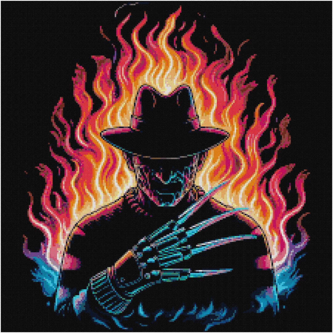 Freddy From Nightmare on Elm Street Counted Cross Stitch Pattern - Etsy