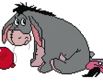 Baby Eeyore Counted Cross Stitch Pattern PDF Download - Etsy