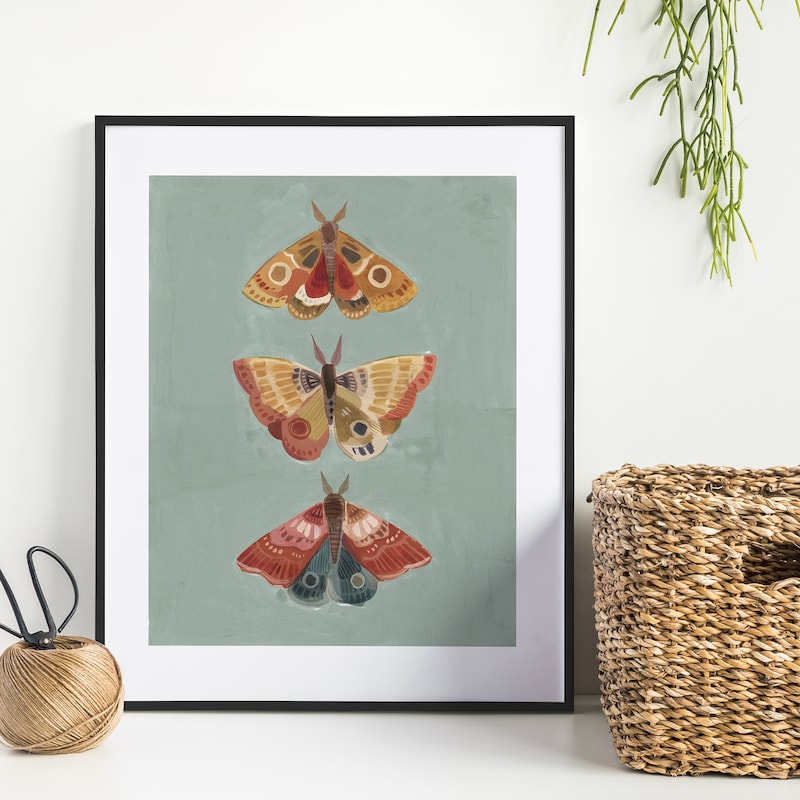 Moth Print - Etsy
