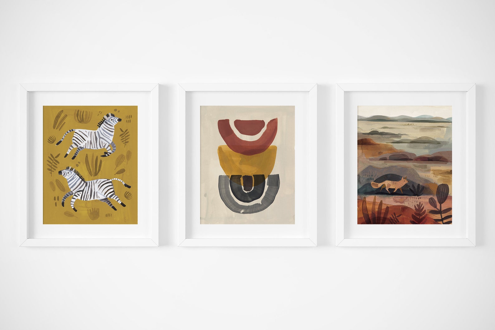 Mix and Match Set of Three Art Prints Home Decor Nursery - Etsy