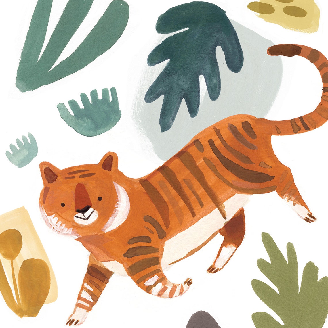 Tiger Art Print Nursery decor Kids Room Art Nursery | Etsy