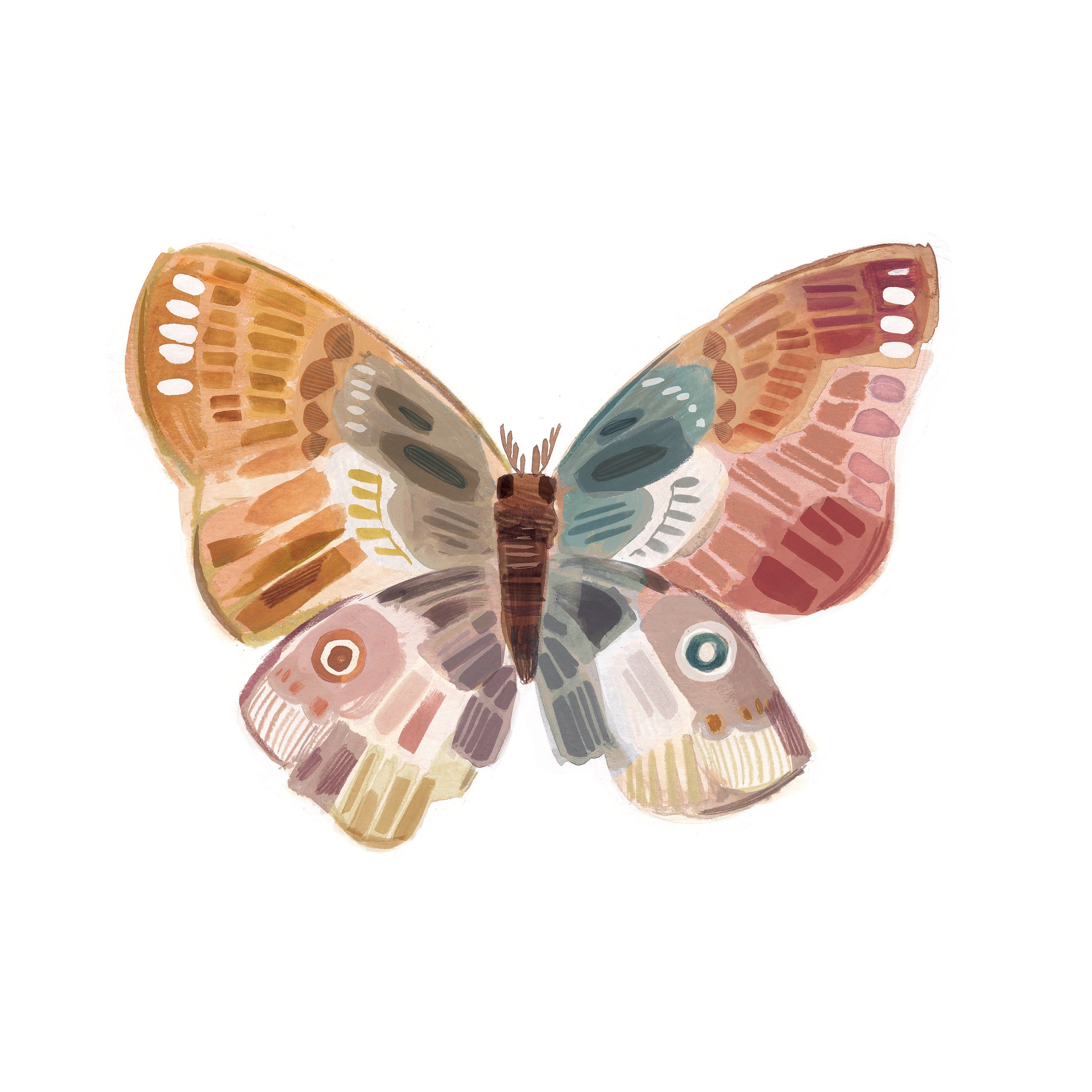 Moth Art Print Nursery Wall Decor Nature Wall Art Butterly - Etsy