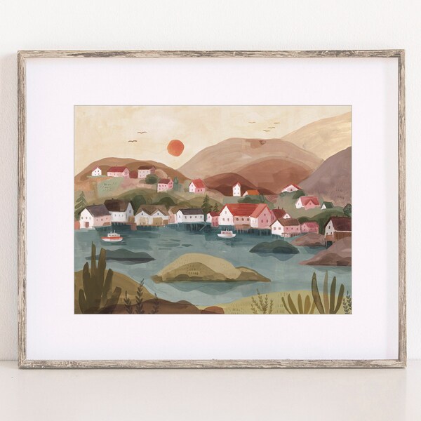 Fishing Village - Etsy