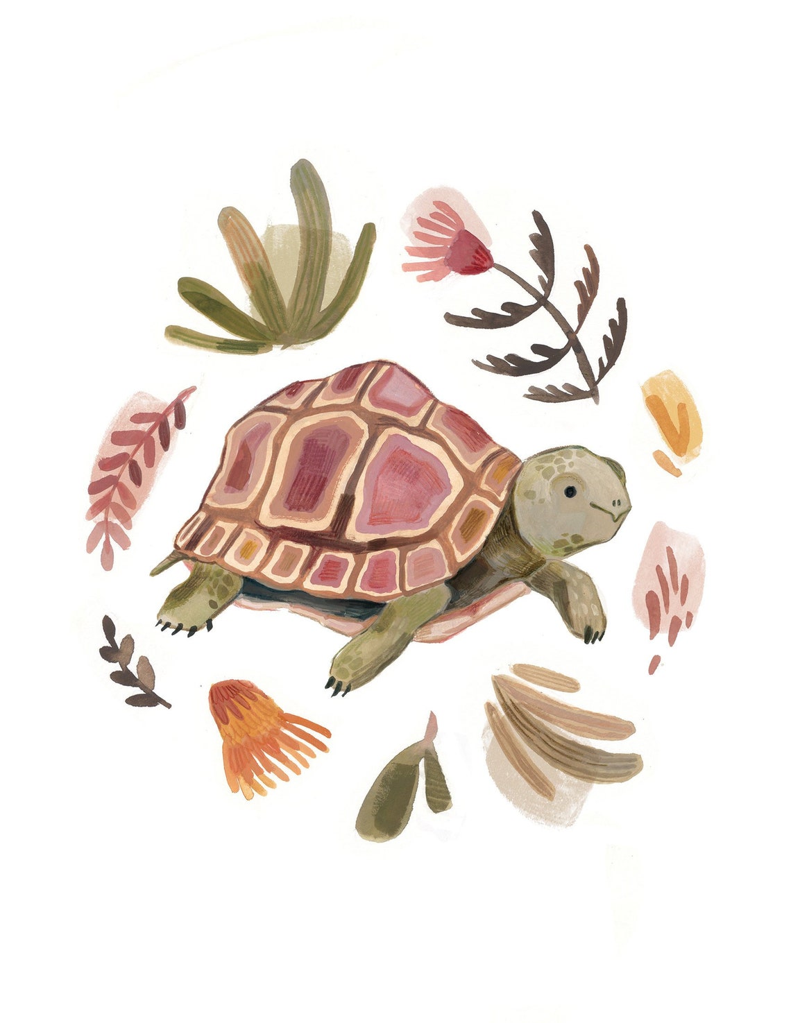 Tortoise Art Print Desert Animal Wall Decor Turtle Print - Etsy Canada