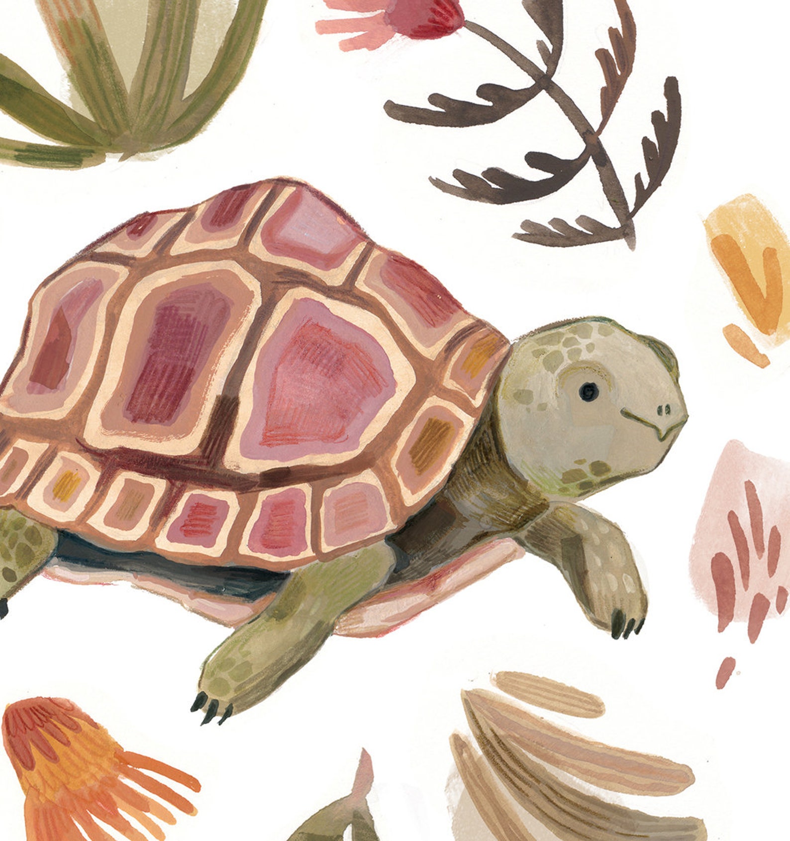Tortoise Art Print Desert Animal Wall Decor Turtle Print - Etsy Canada