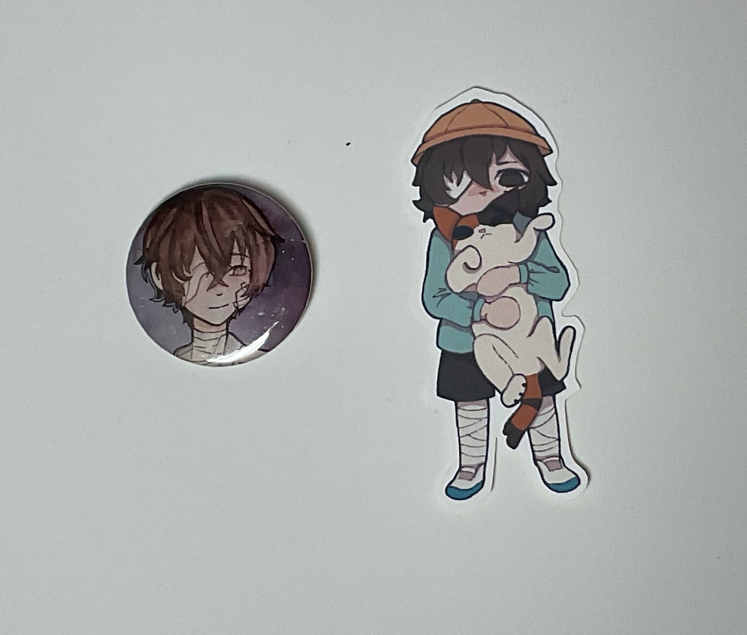 Dazai Sticker and Pin Pack - Etsy