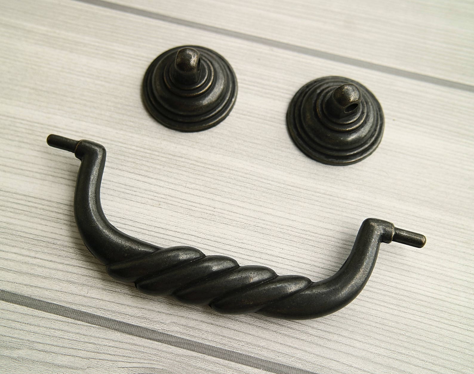 Dark Antique Bronze Drop Bail Drawer Handle Pull Funiture Bail Handle ...