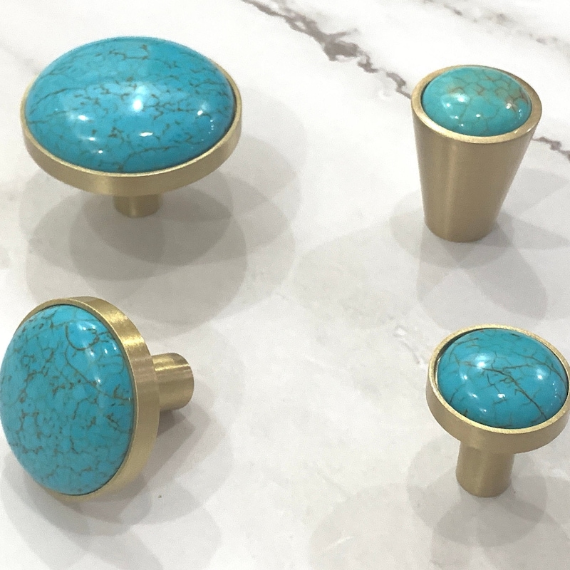 Turquoise Door Knob - Etsy