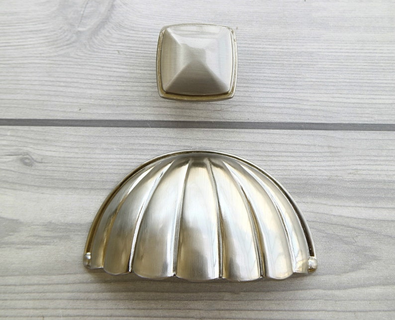 2.95 Silver Cabinet Cupboard Door Handle Square Drawer - Etsy