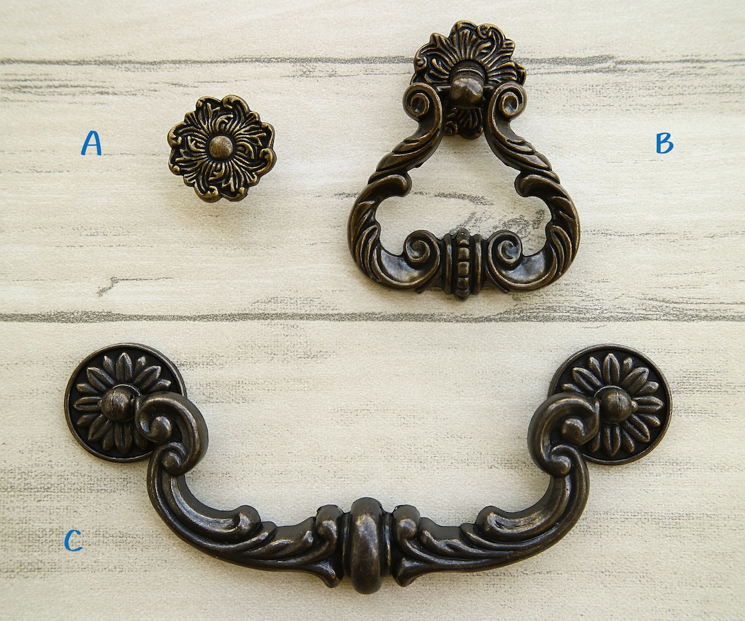 Vintage Look Drop Bail Handle Pull Drawer Knob Dresser Swing Handle ...