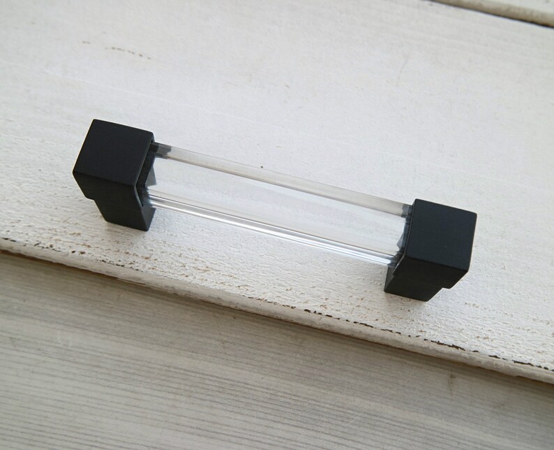 3.75 Clear Acrylic Cabinet Cupboard Door Handle Lucite - Etsy