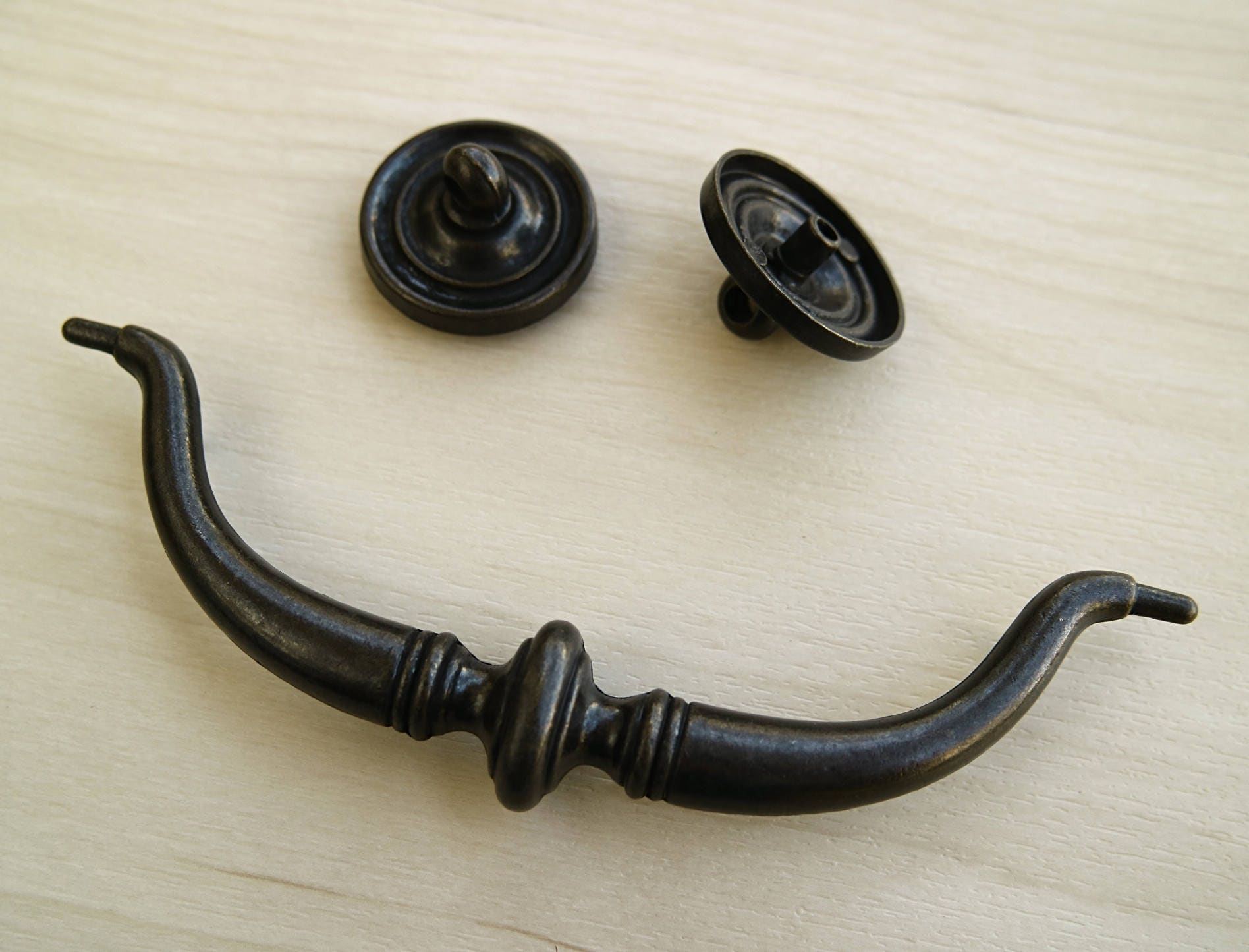 5.3" Drop Bail Handles Drawer Swing Pull Antique Black Bronze Dresser ...