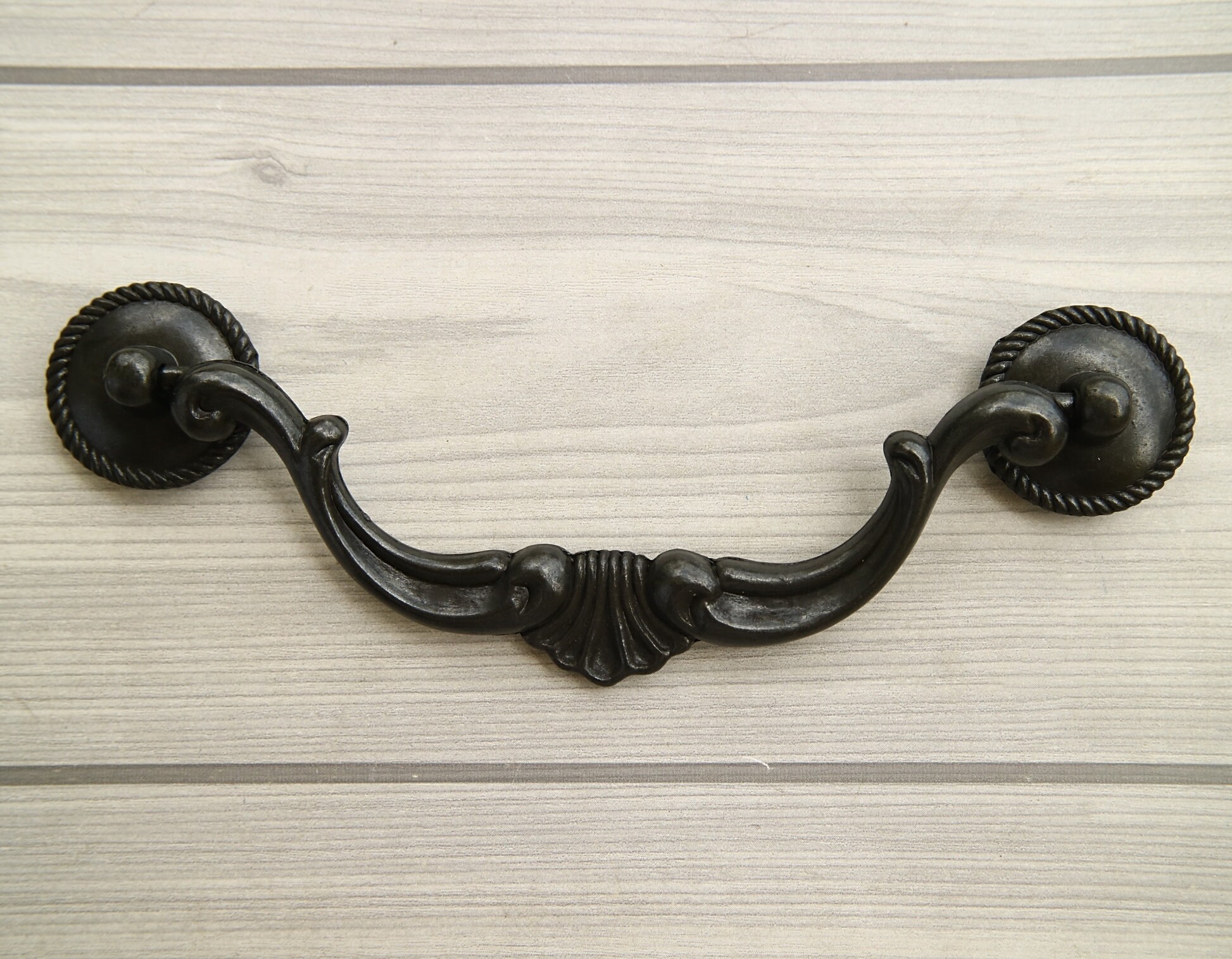 5.5 Antique black drawer bail handle drop dresser swing | Etsy