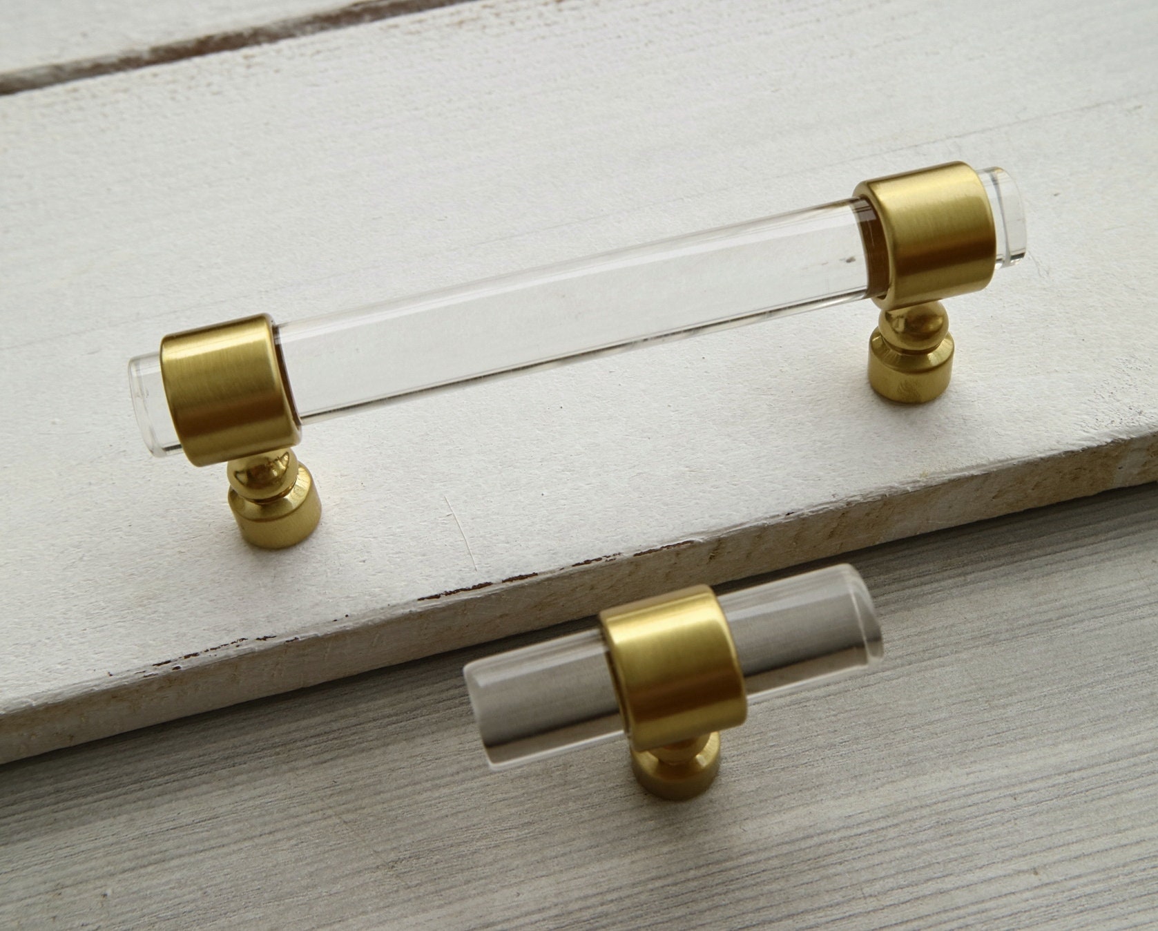 3.75 Lucite Drawer Handle Clear Acrylic Kitchen Cabinet - Etsy