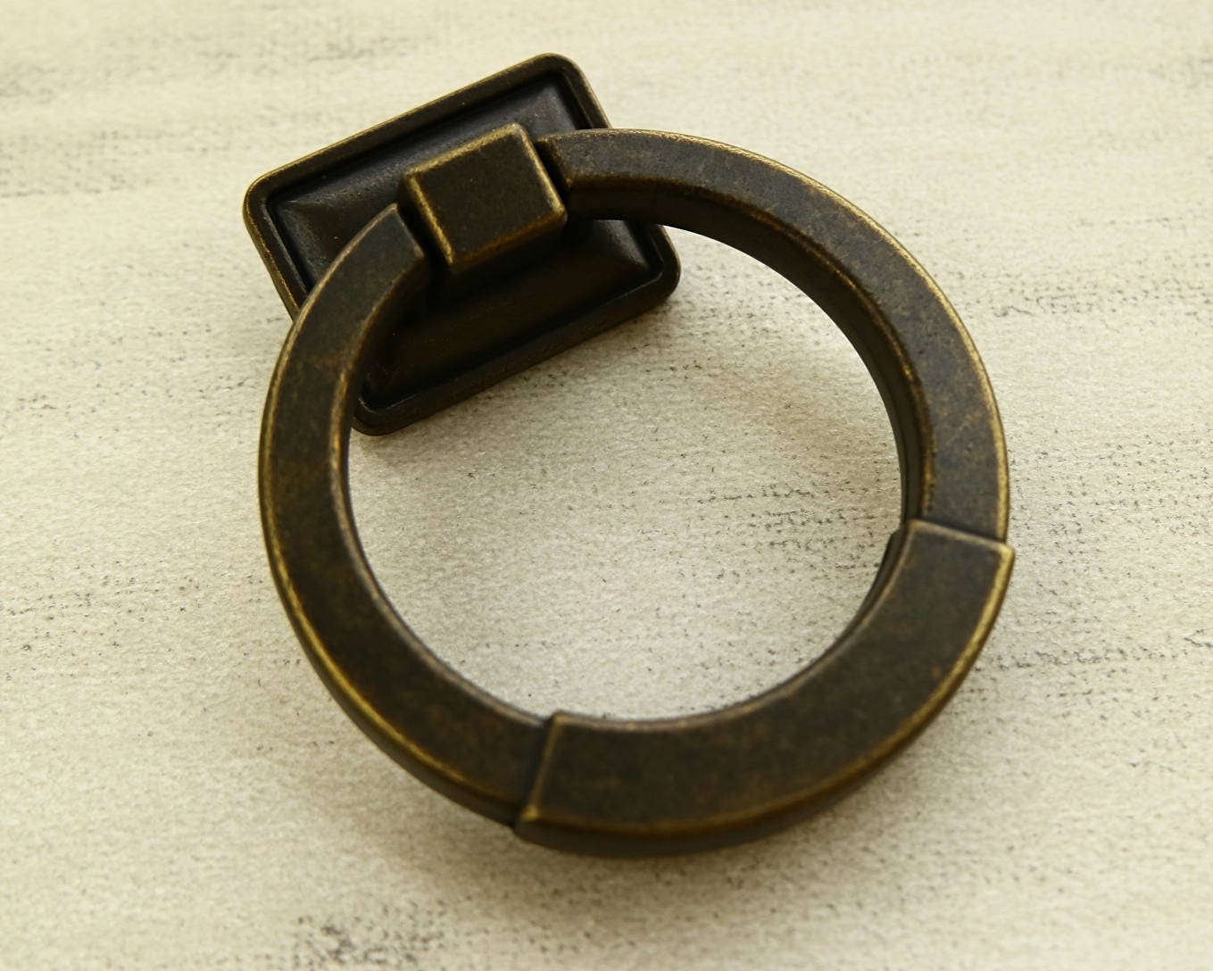 Ring Knob Pull Drop Bail Drawer Handle Square Knob Kitchen Cabinet Door ...