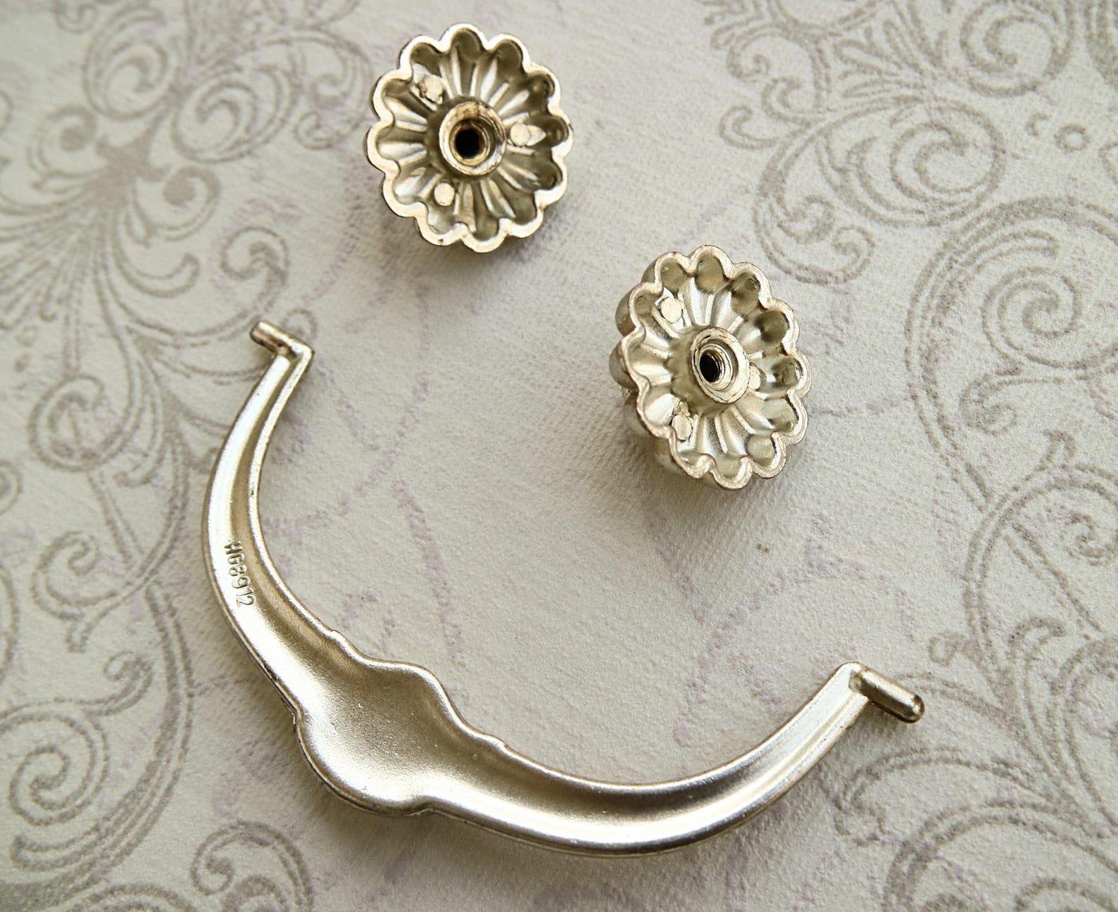 3.9 Antique Silver Drop Bail Handles Drawer Swing Pull | Etsy