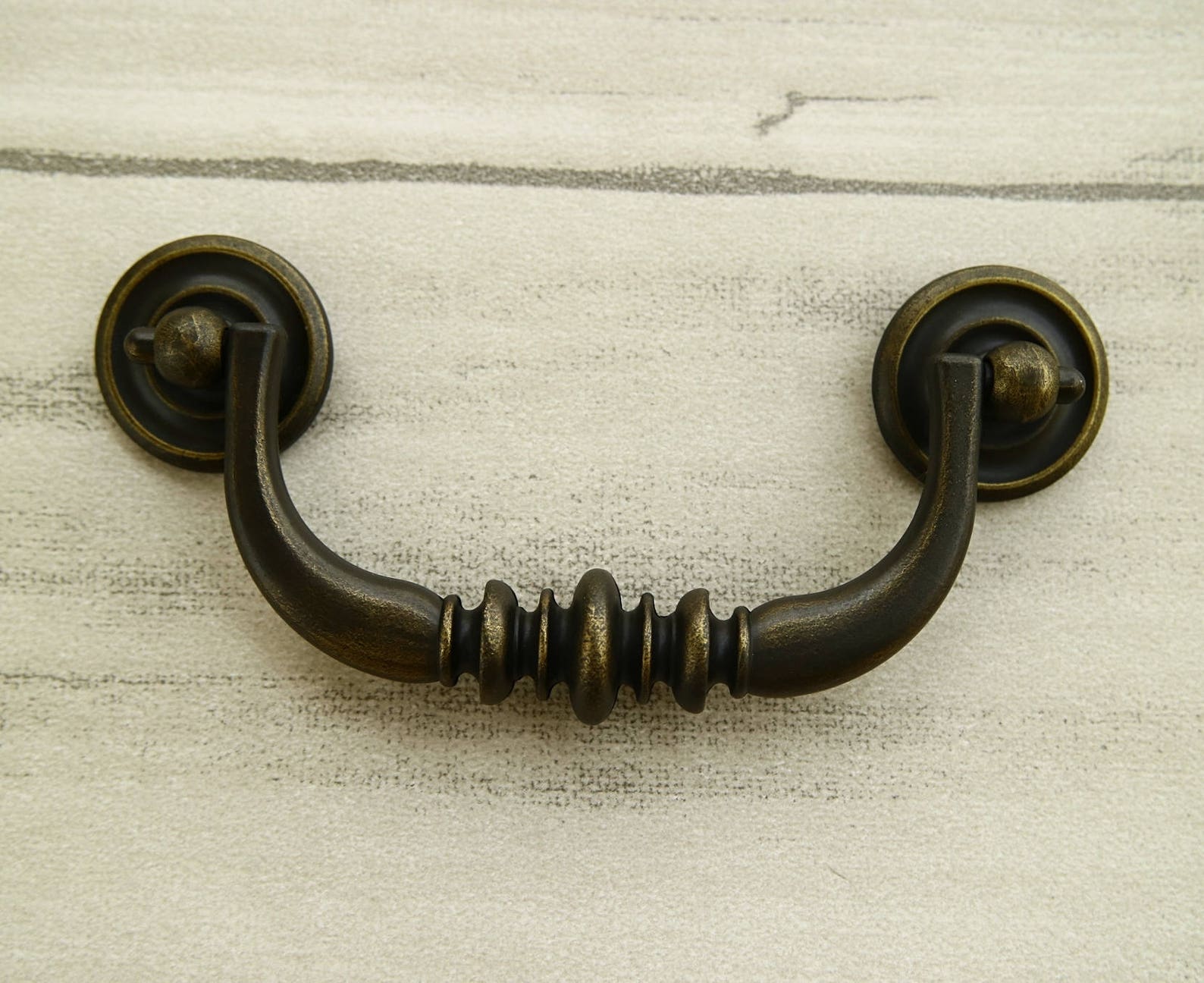 3.5 4 Drop Bail Handles Dark Antique Black Bronze | Etsy