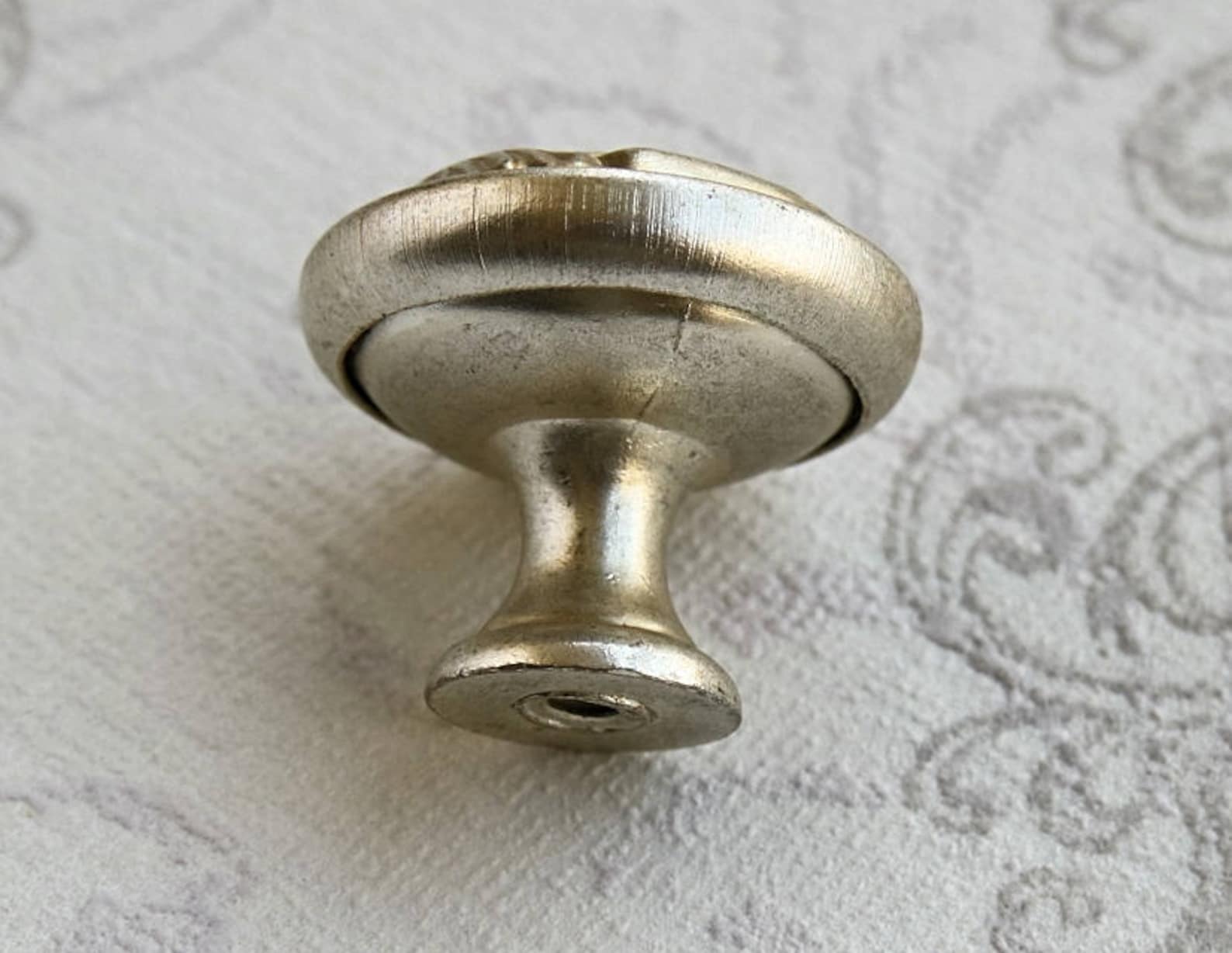 2.5 3.75 Antique silver dresser handle drawer knob furniture | Etsy