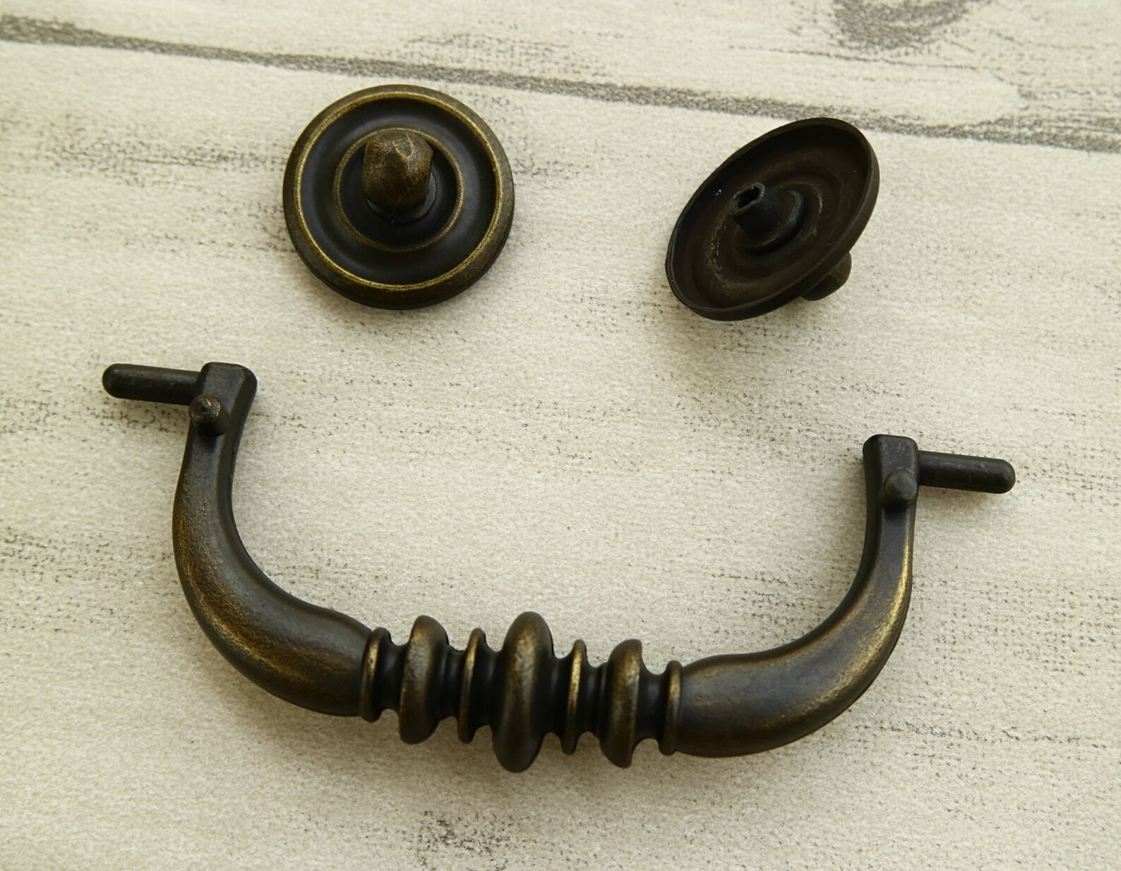 3.5 4 Drop Bail Handles Dark Antique Black Bronze | Etsy