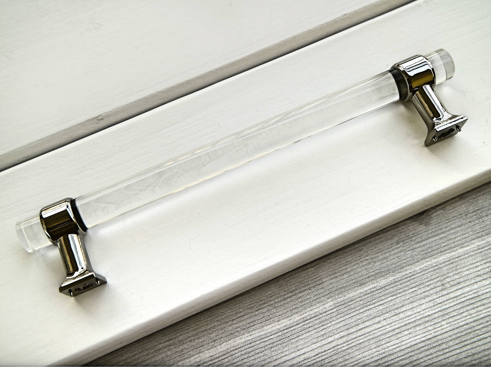 3.75 5 6.3 8.8 10 Clear Acrylic Drawer Handle Pull | Etsy