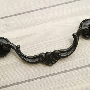 5.5" Antique Black Drawer Bail Handle Drop Dresser Swing Pull Retro ...