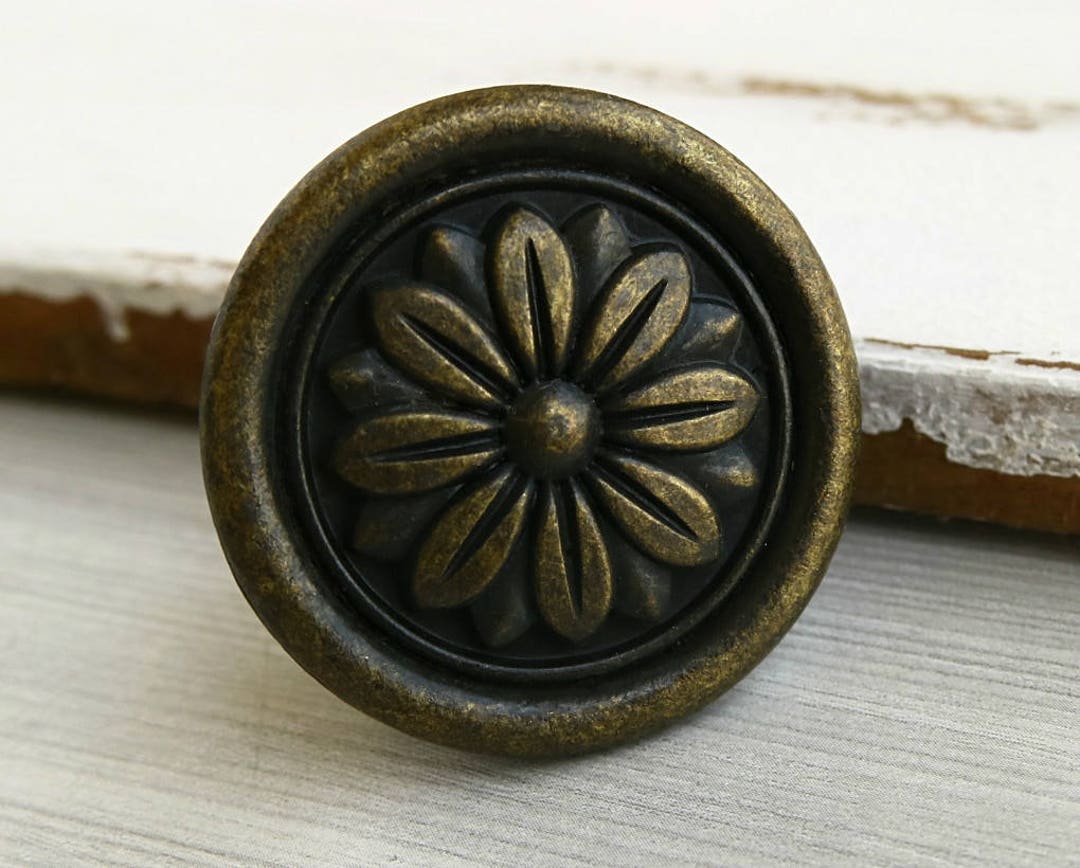 Rustic Antique Bronze Drawer Knob Dresser Handle Cabinet Door Knob Pull ...