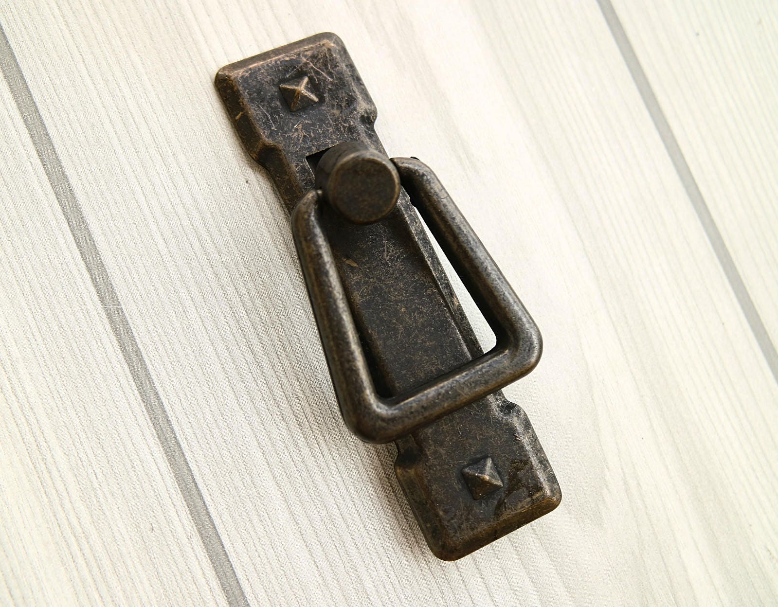 Dark Antique Bronze Drawer Bail Handle Dresser Ring Knob Pull - Etsy