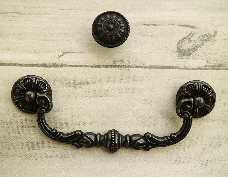 5.25" 5 1/4" Drop Bail Pull Rustic Dresser Swing Handle Drawer Knob ...