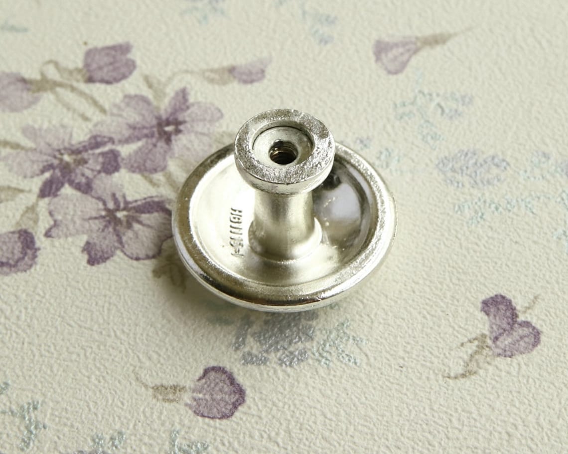 Shiny Silver Dresser Handle Knob Kitchen Cabinet Cupboard Door | Etsy