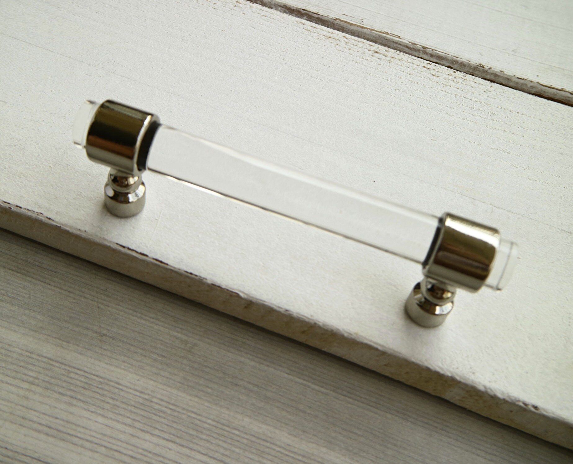 3 4.75 8.8" Clear Acrylic Dresser Handle Pull Lucite Drawer Knob Pull ...