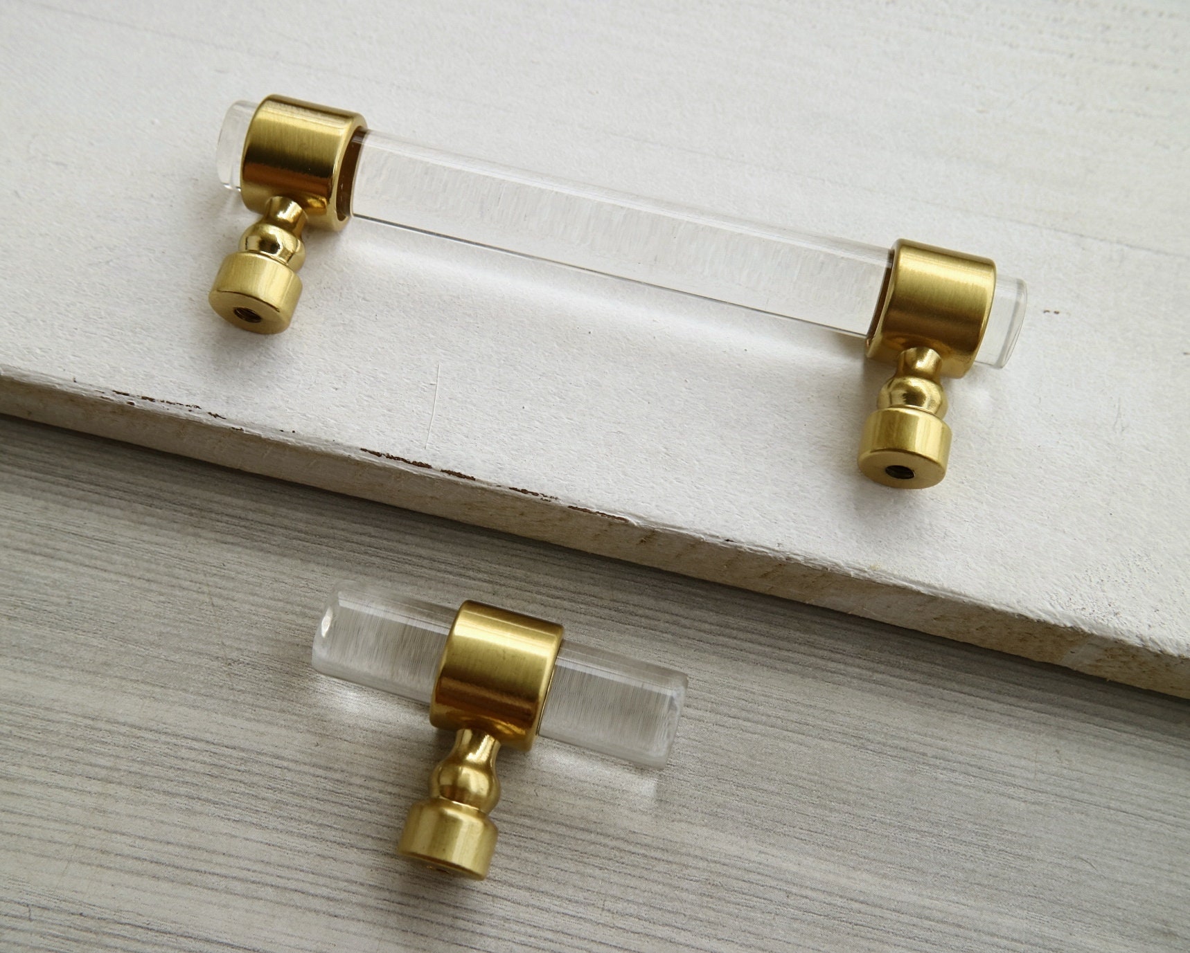 3.75 Lucite Drawer Handle Clear Acrylic Kitchen Cabinet - Etsy