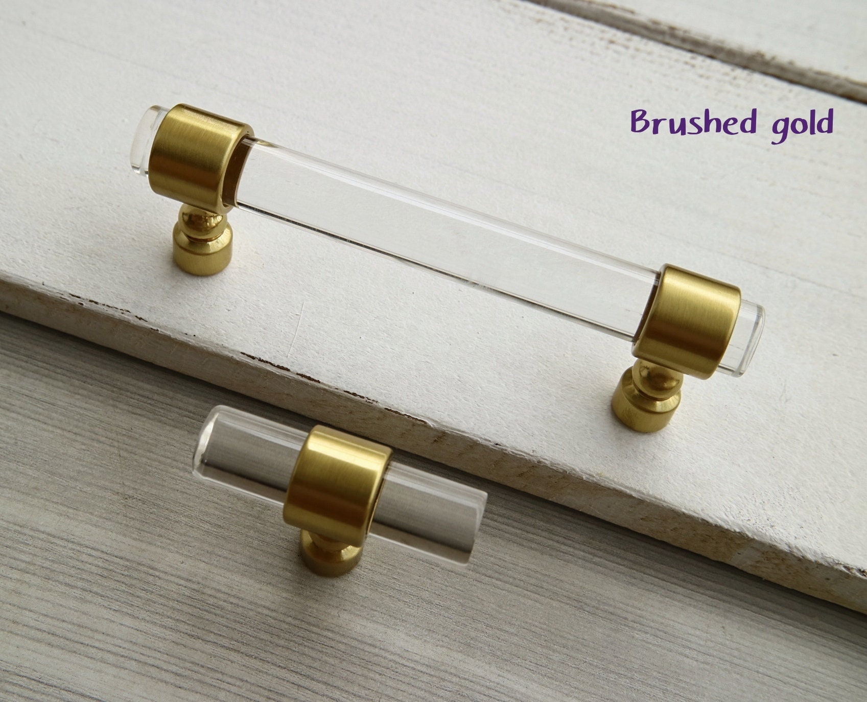 3.75 Lucite Drawer Handle Clear Acrylic Kitchen Cabinet - Etsy