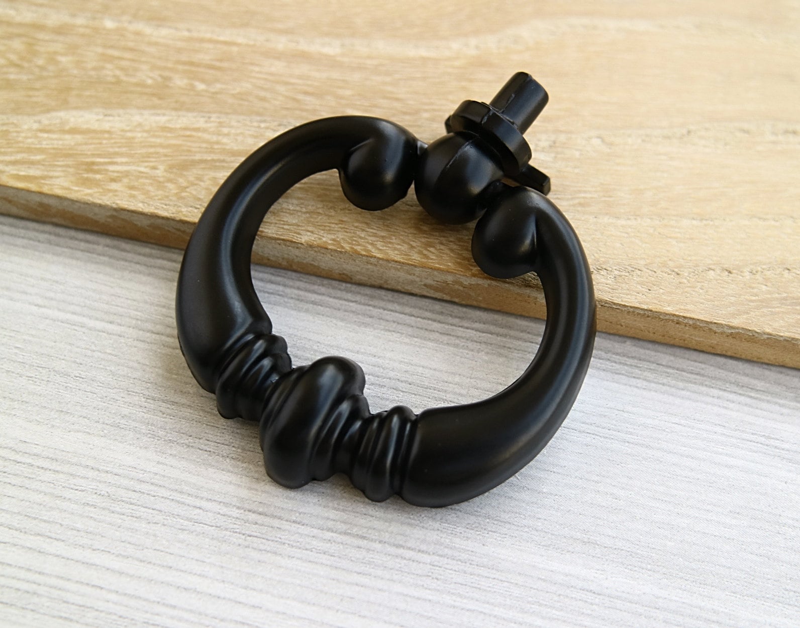 Vintage Style Drop Ring Handle Antique Bronze Dresser Knob - Etsy