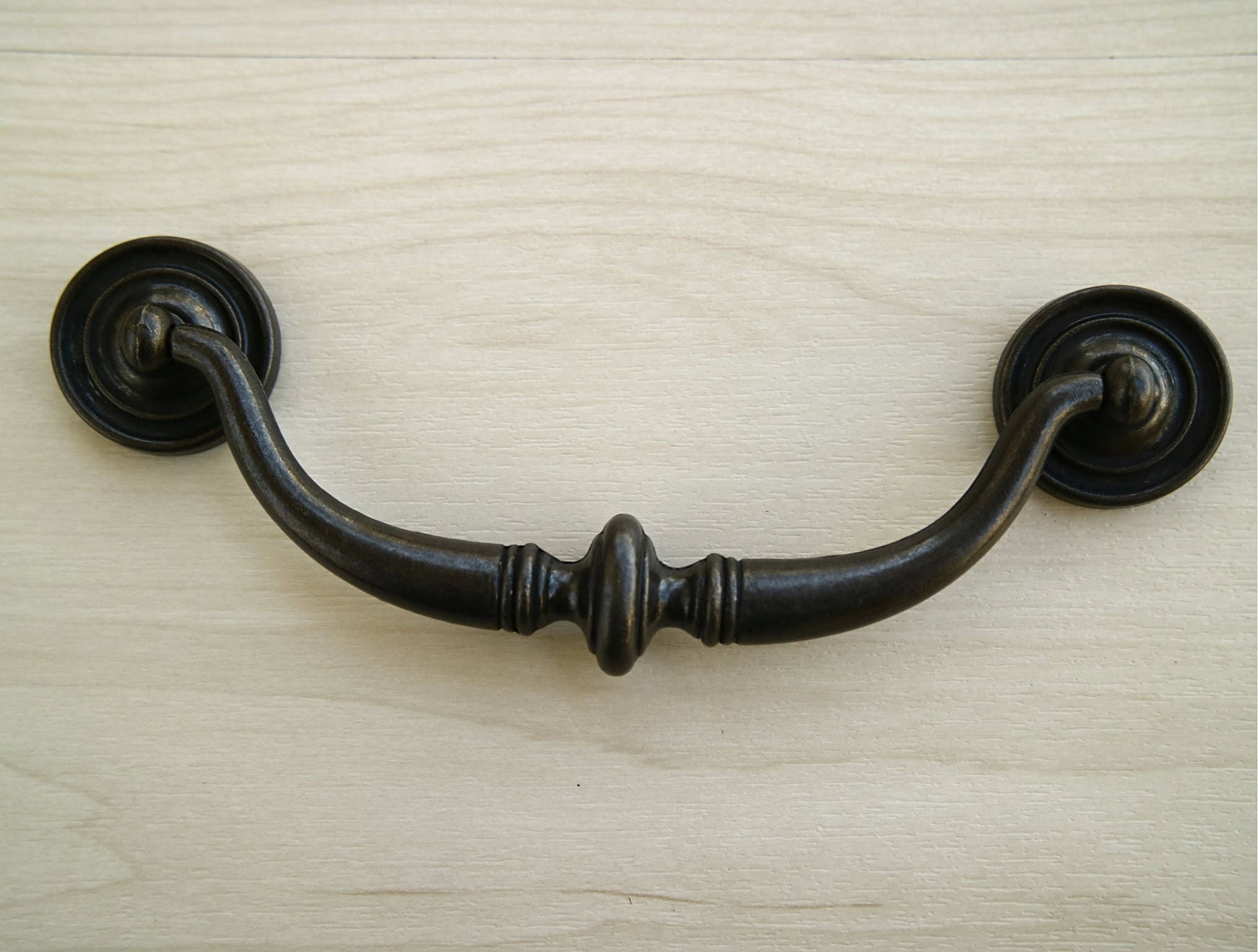 5.3" Drop Bail Handles Drawer Swing Pull Antique Black Bronze Dresser ...