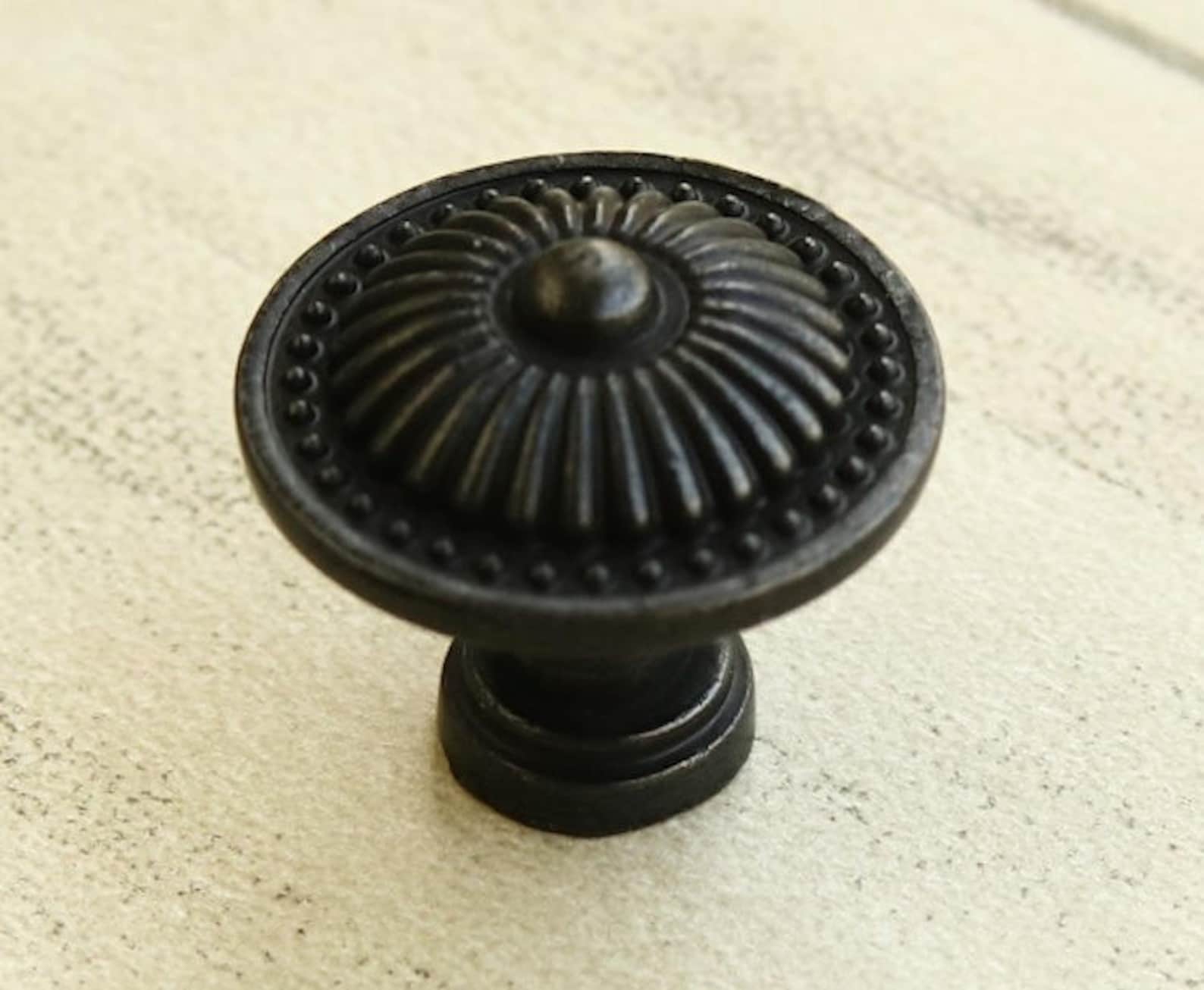 Antique Black Knob Cabinet Door Handle Wardrobe Pull Rustic - Etsy