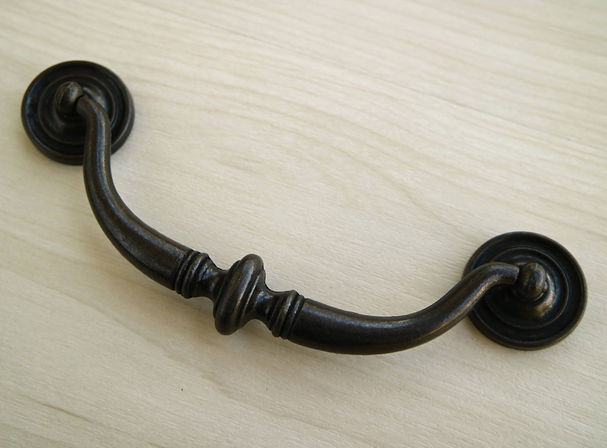 5.3" Drop Bail Handles Drawer Swing Pull Antique Black Bronze Dresser ...