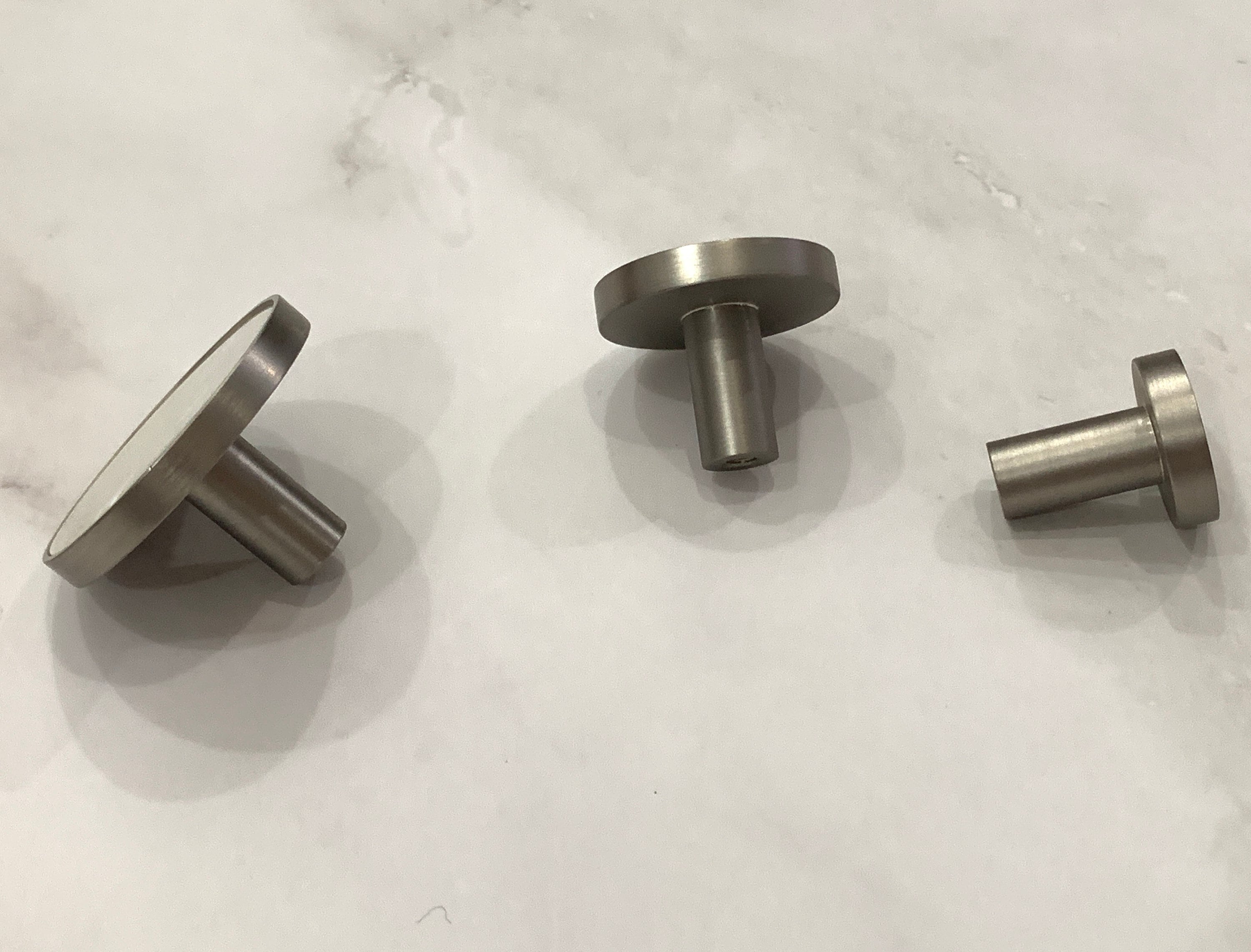 Silver white knob brushed nickel dresser drawer pull cabinet | Etsy