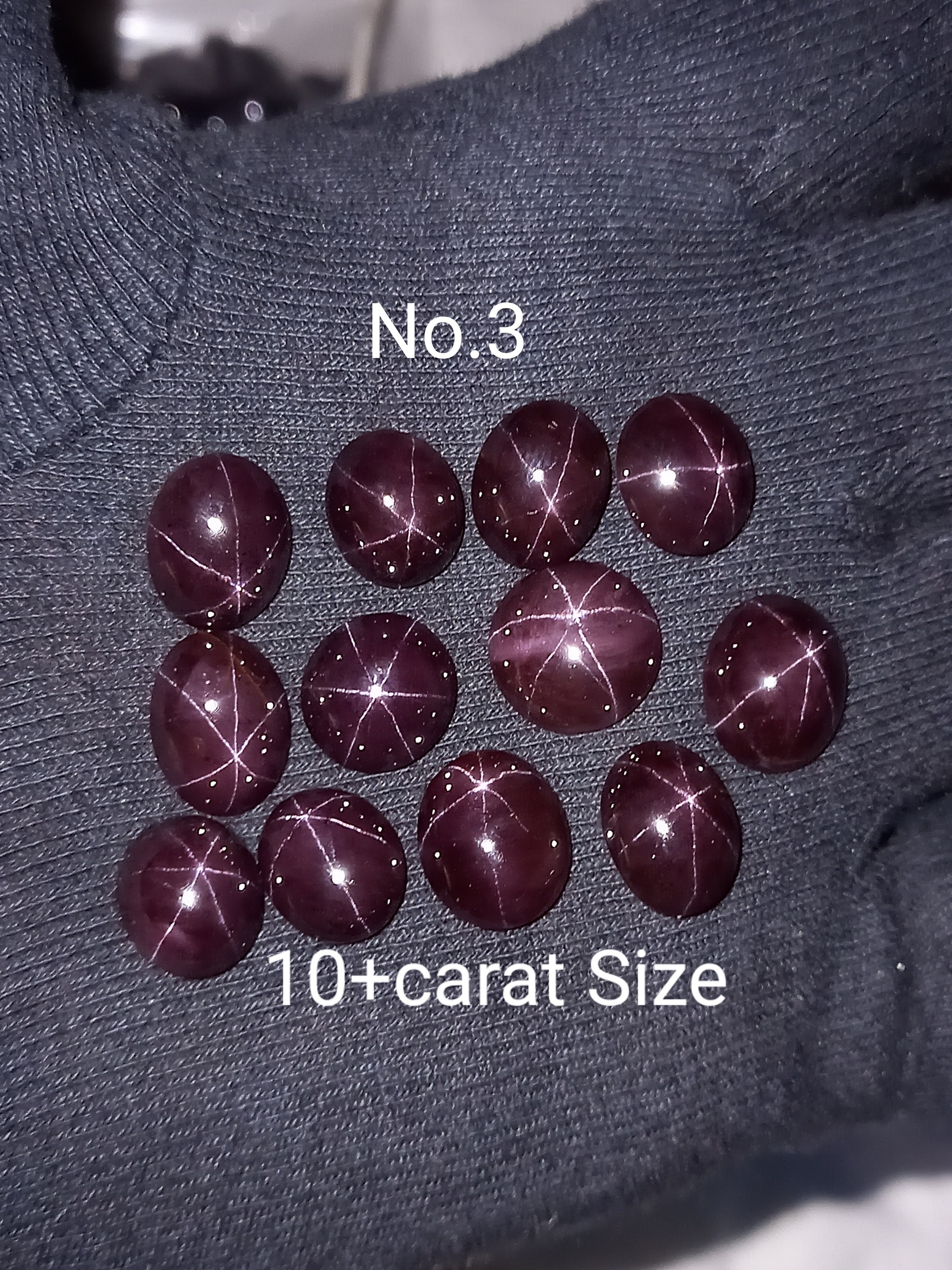 Natural 6-ray Star Garnet Cabochon: Handmade Jewelry Making Gemstone - Etsy