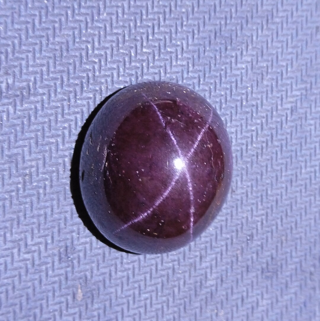 77 Ct Natural 4-ray Star Deep Purple Reddish Color Garnet Cabochon ...