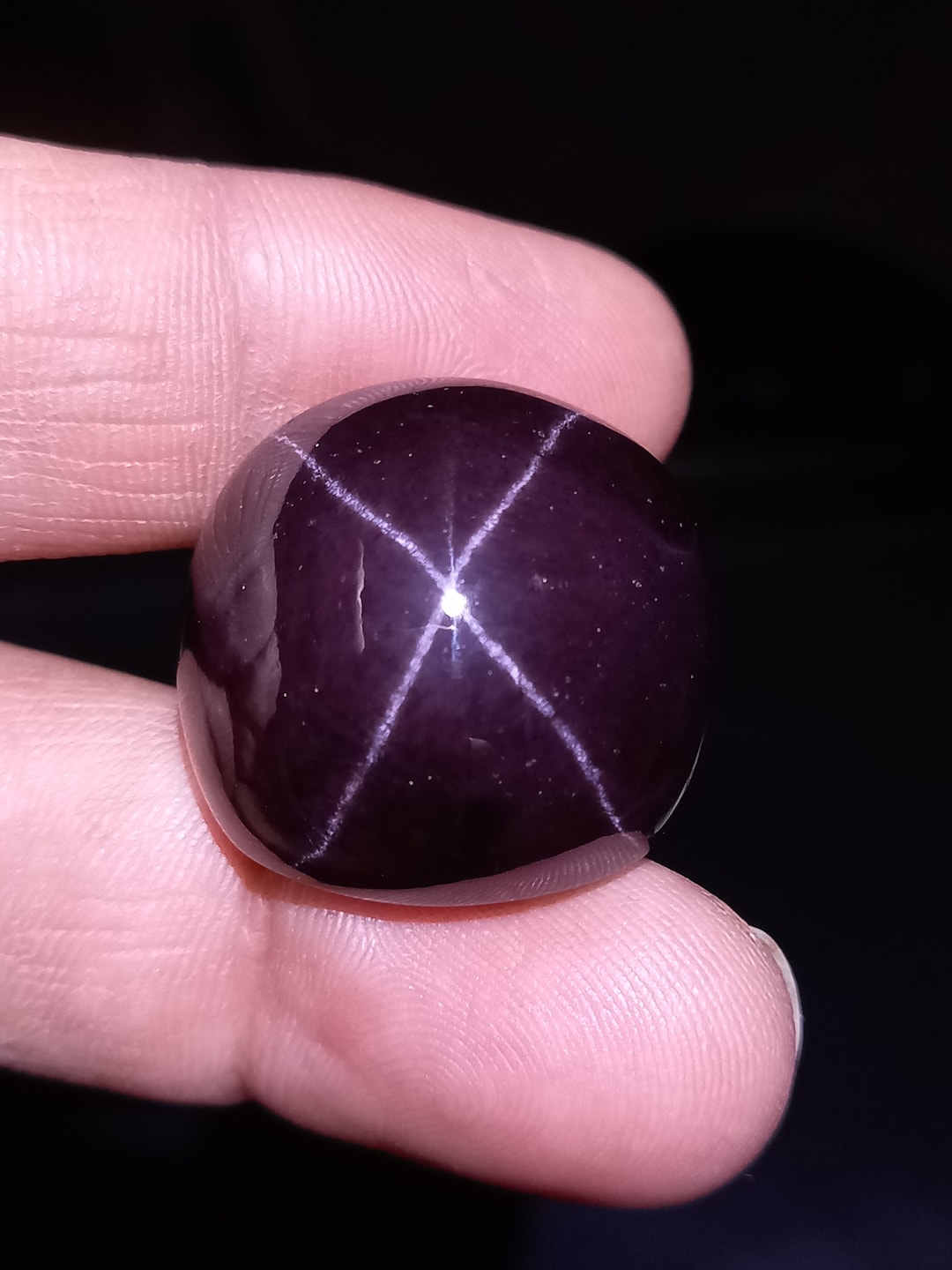 103 Carat 26x26x12.6 MM Natural Deep Purple Reddish Color 4-ray Star ...