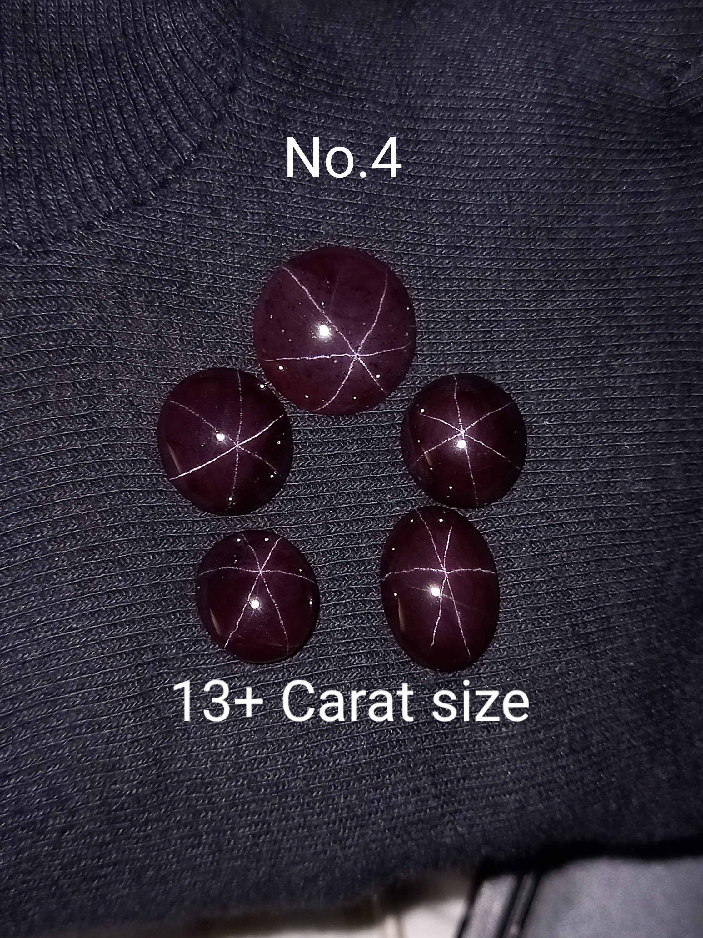 Natural 6-ray Star Garnet Cabochon: Handmade Jewelry Making Gemstone - Etsy