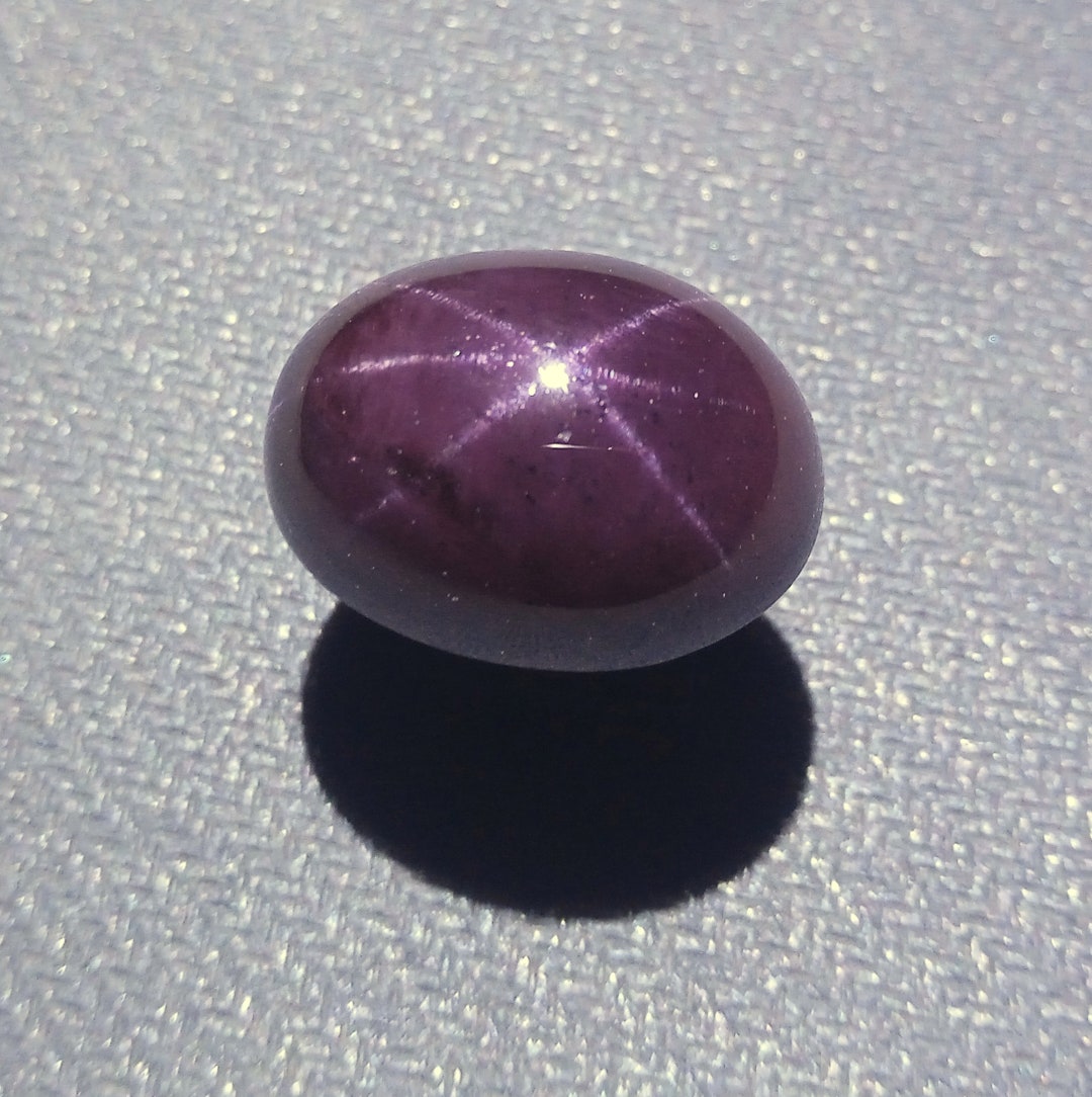 47.5 Carats 6-ray Star Garnet Real Star Garnet Oval Shape - Etsy