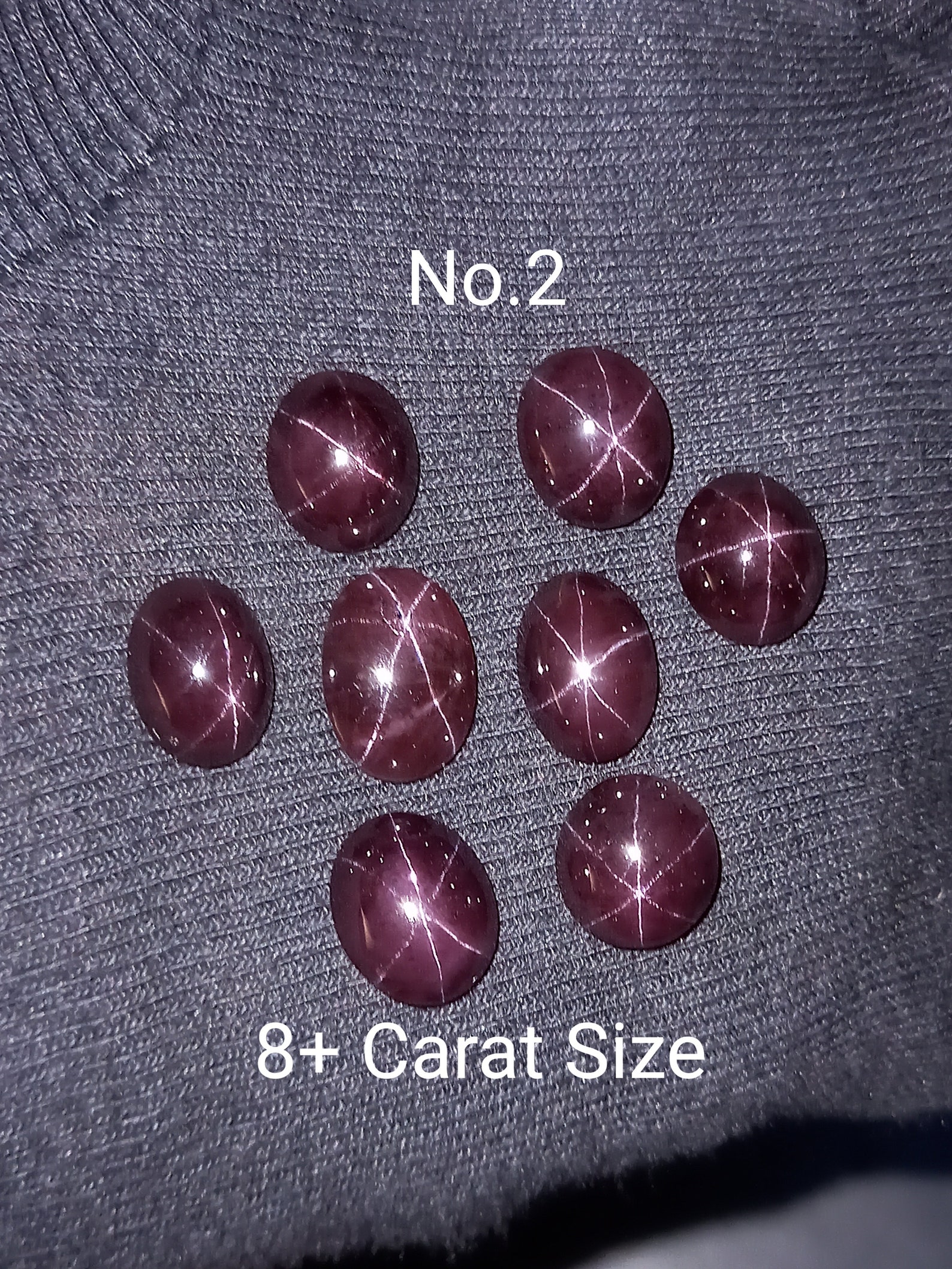Natural 6-ray Star Garnet Cabochon: Handmade Jewelry Making Gemstone - Etsy