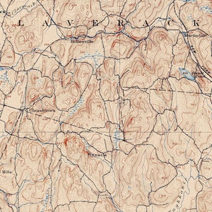 Copake, NY - Restored Vintage Map - Etsy