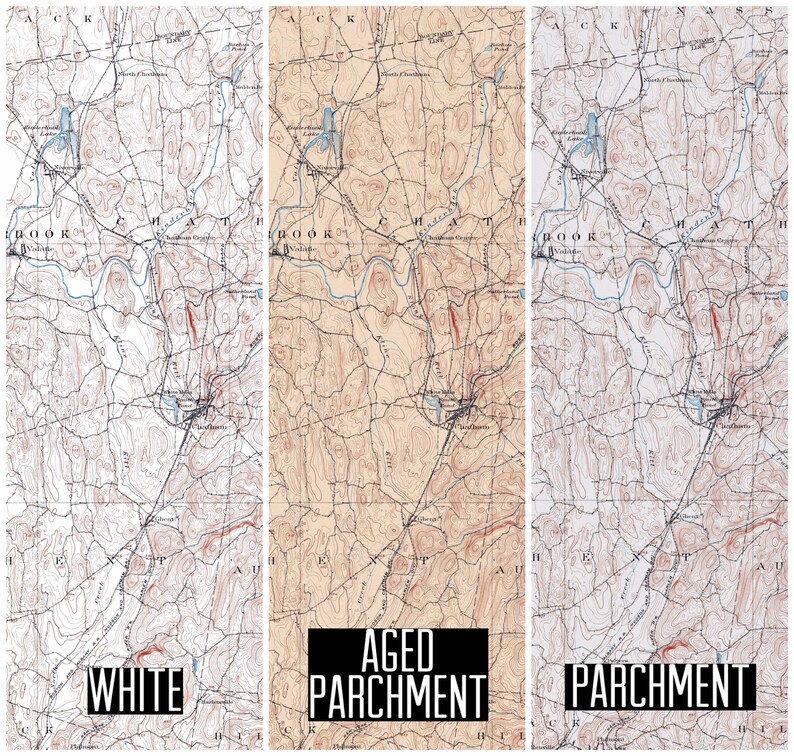 Kinderhook NY Restored Vintage Map - Etsy