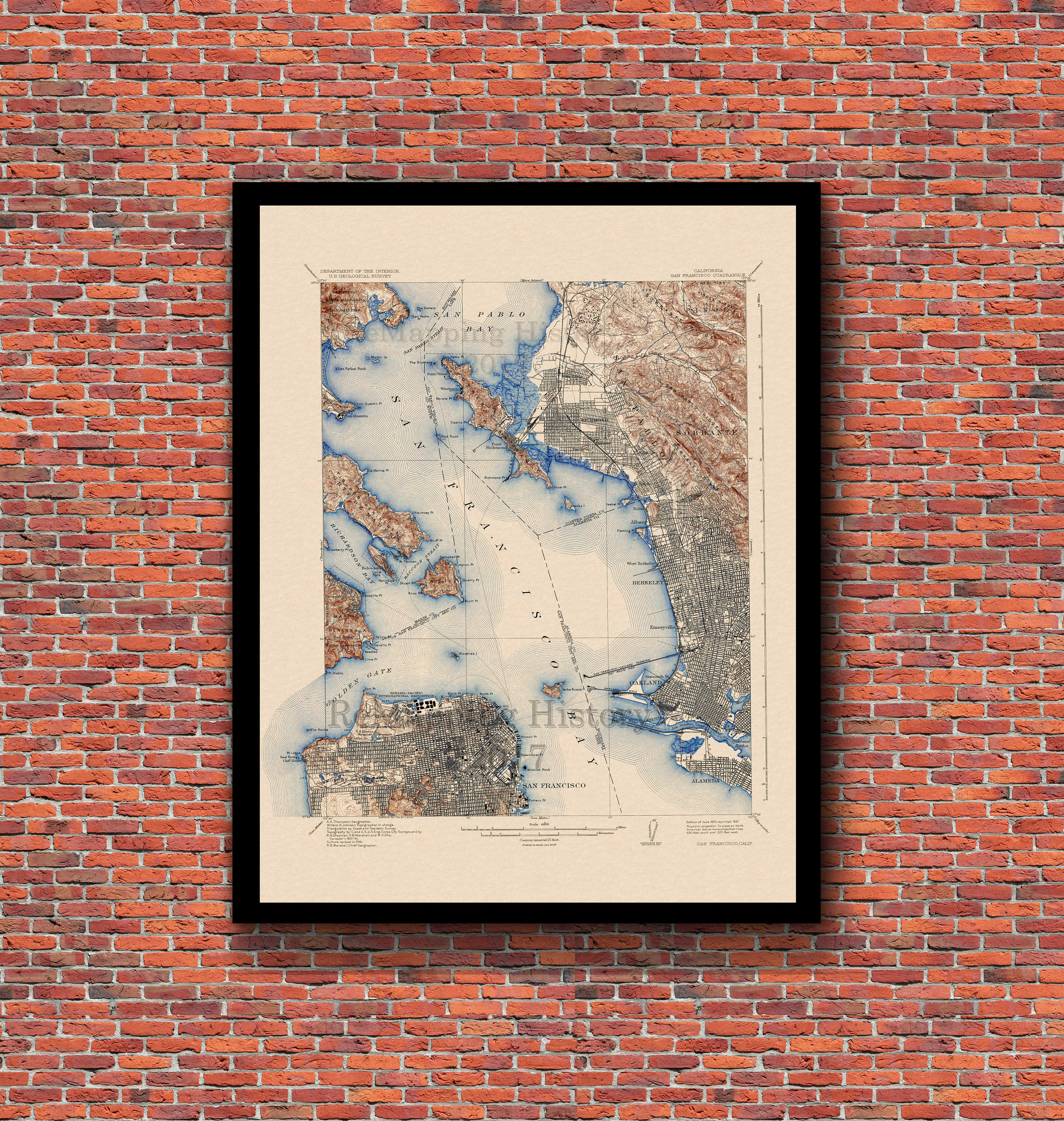 San Francisco Oakland Condado de Marin Angel Island - Etsy España