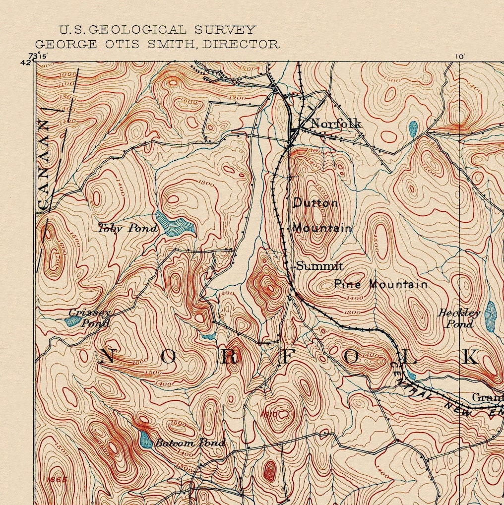 Winstead CT Restored Vintage Map - Etsy