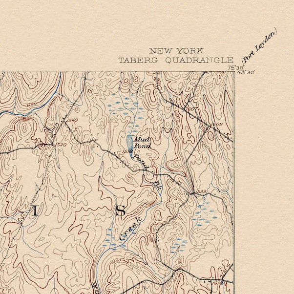 Taberg, NY Restored Vintage Map - Etsy Canada