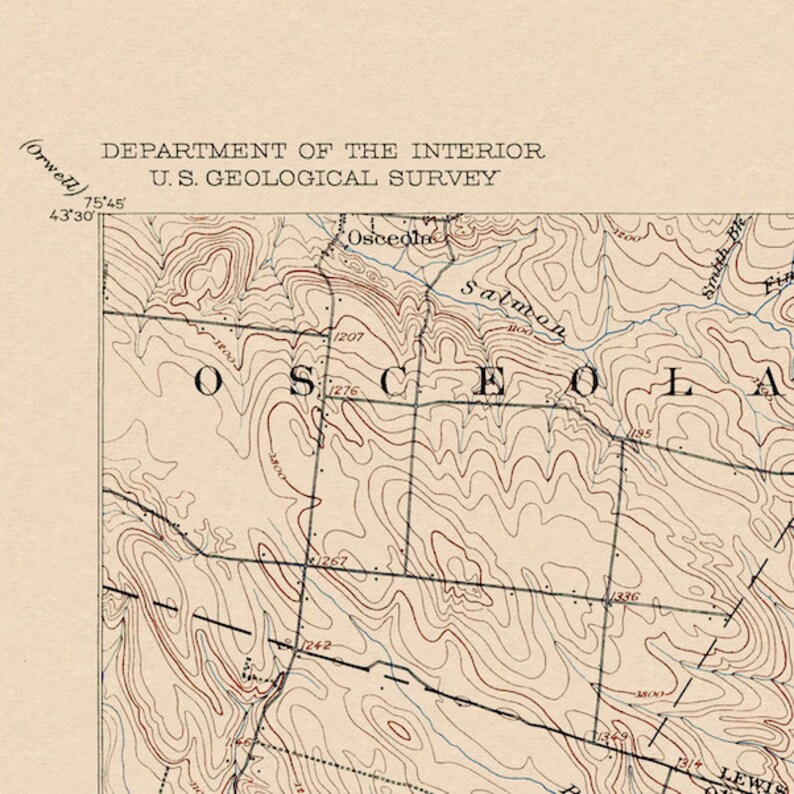 Taberg, NY Restored Vintage Map - Etsy Canada